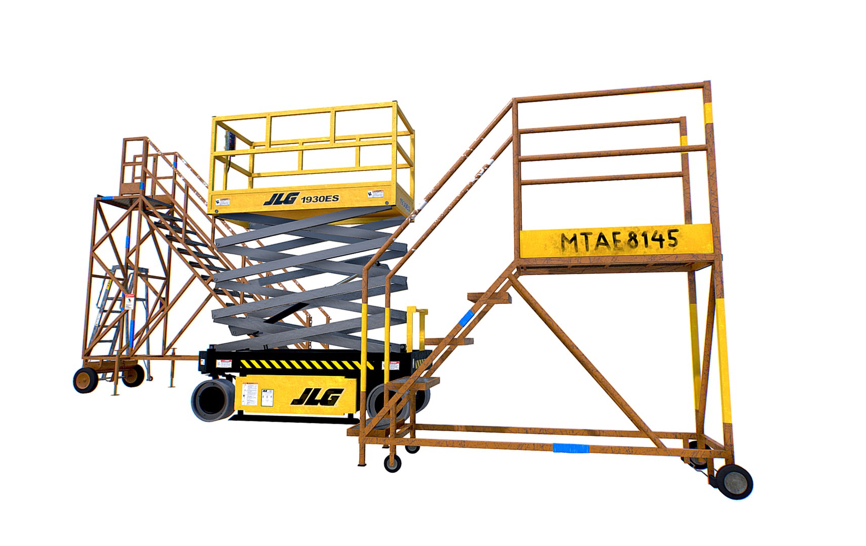 3D Aircraft Maintenance Ladders Collection Model - TurboSquid 2113098