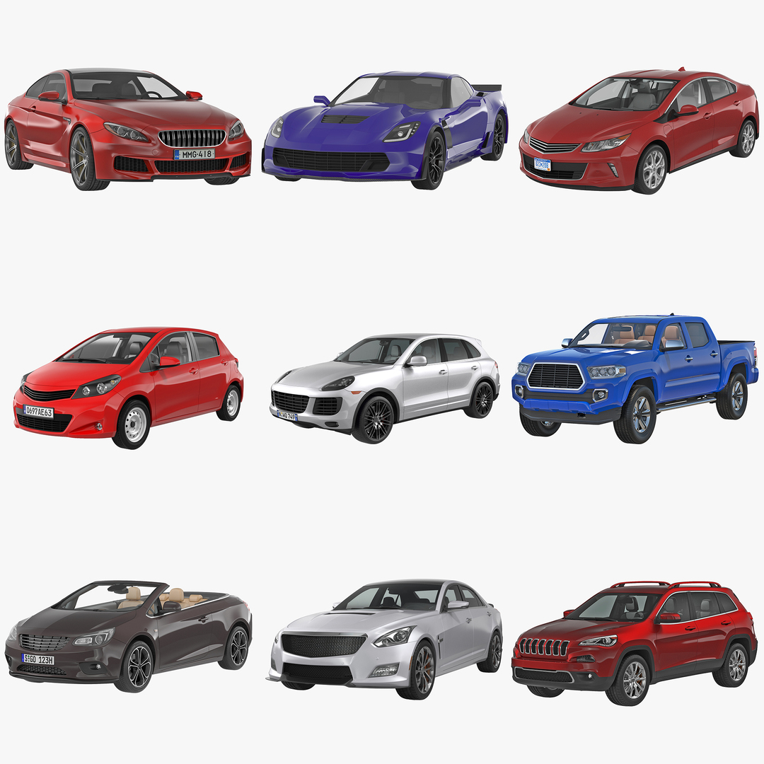 generic cars 3d model