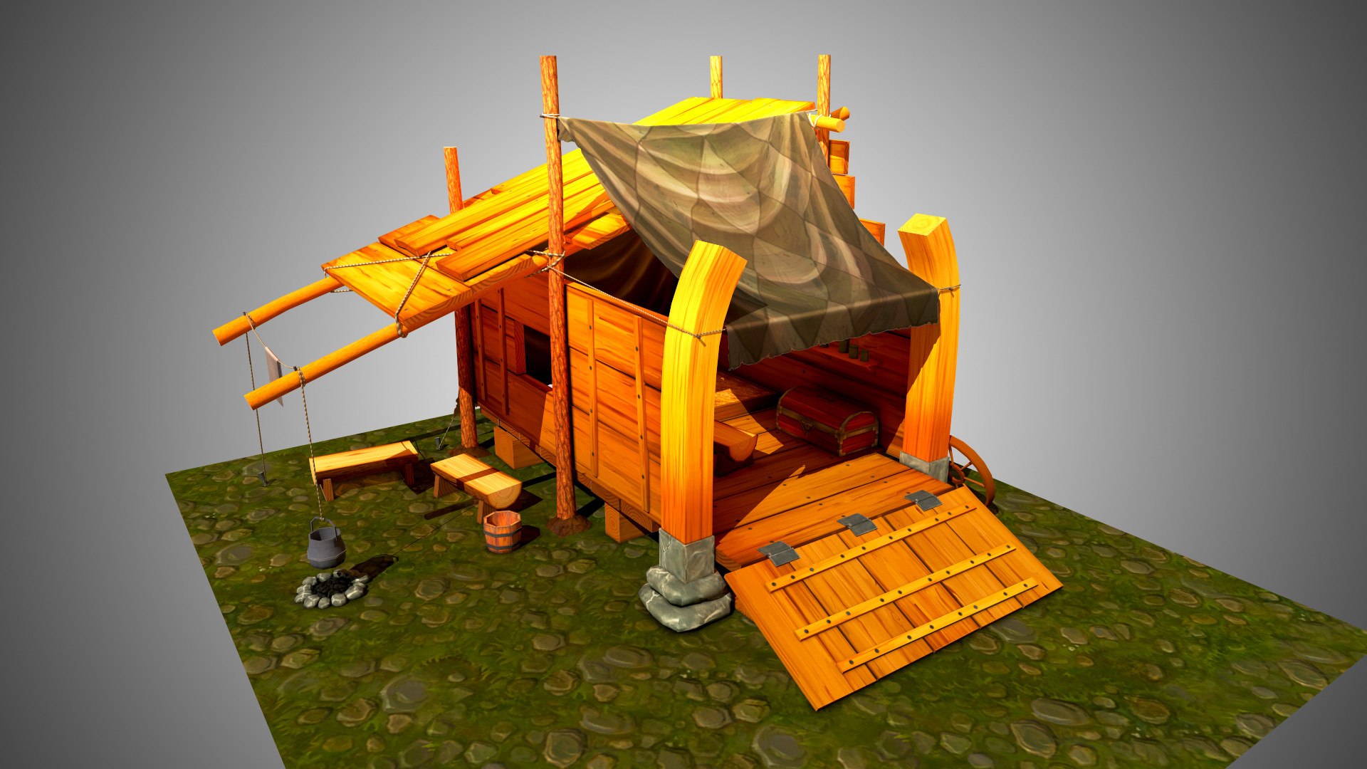 3D Pbr House - TurboSquid 1157685