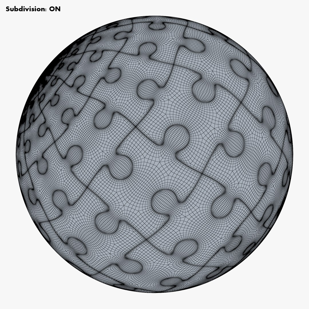 3D Colored Sphere Puzzle V - TurboSquid 1624291
