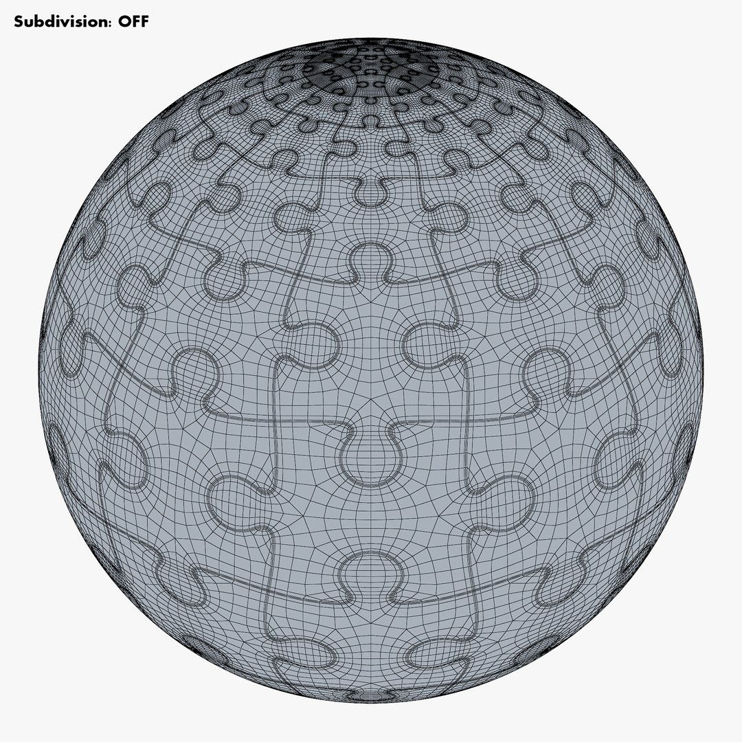 3D Colored Sphere Puzzle V - TurboSquid 1624291