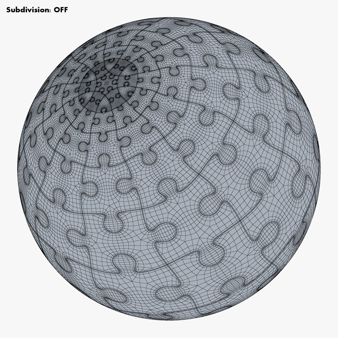 3D Colored Sphere Puzzle V - TurboSquid 1624291