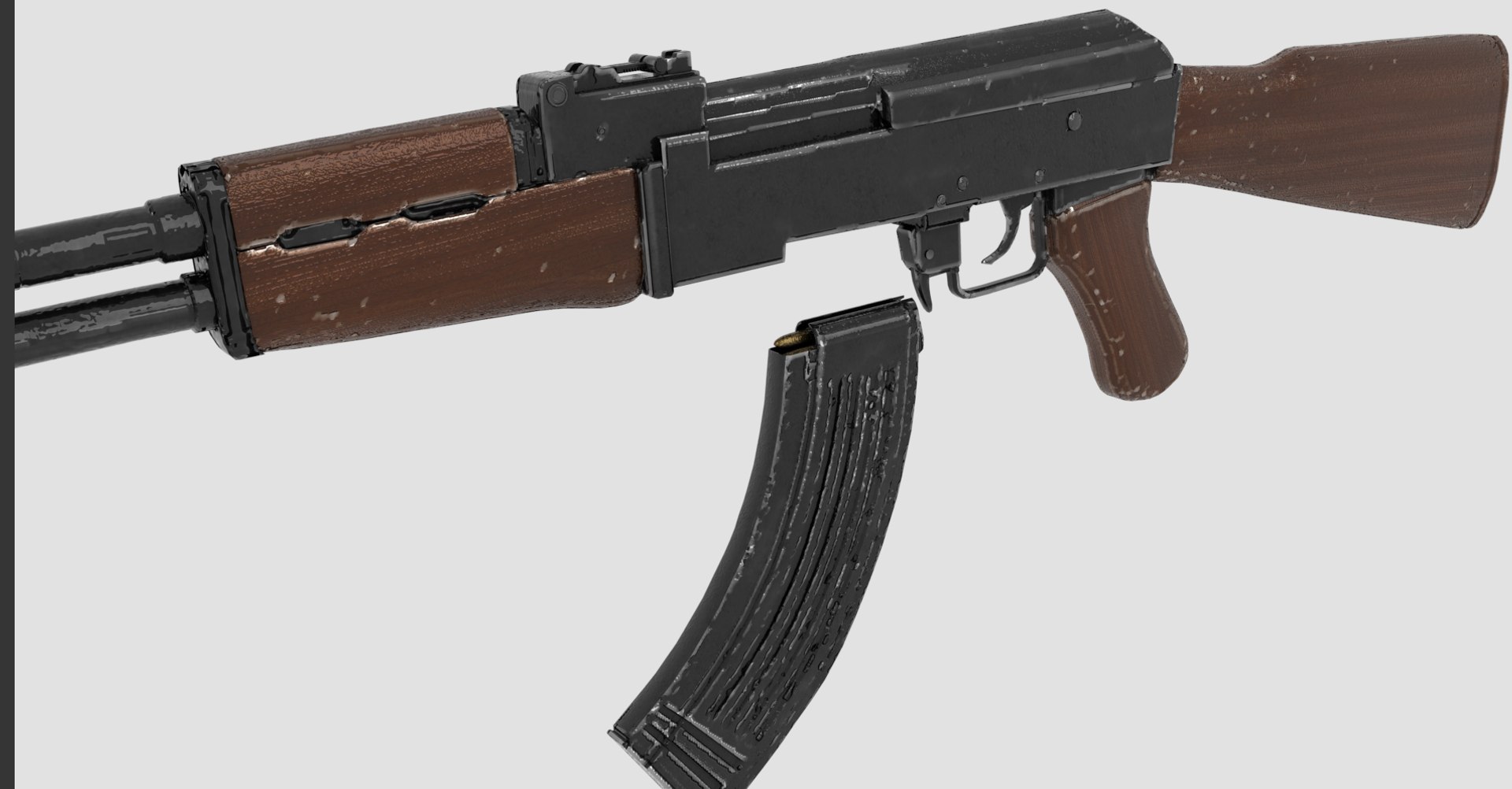 Fully Ak47 Texturing 3D - TurboSquid 1562367