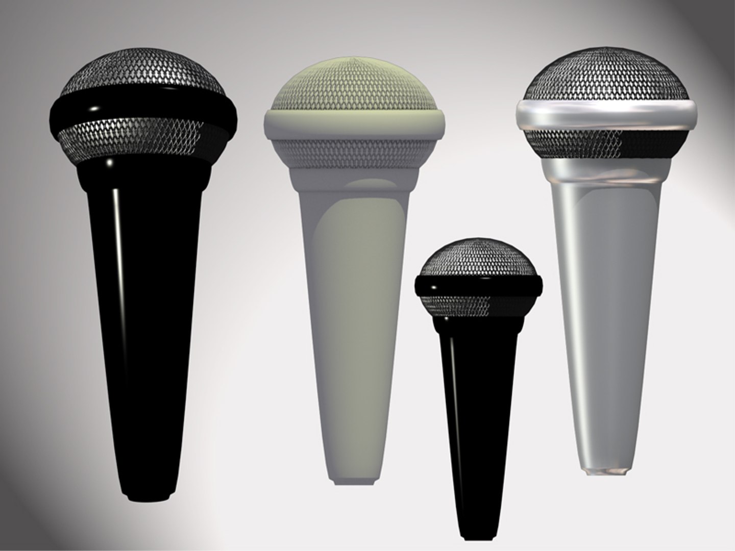 3d Model Microphone Zipped
