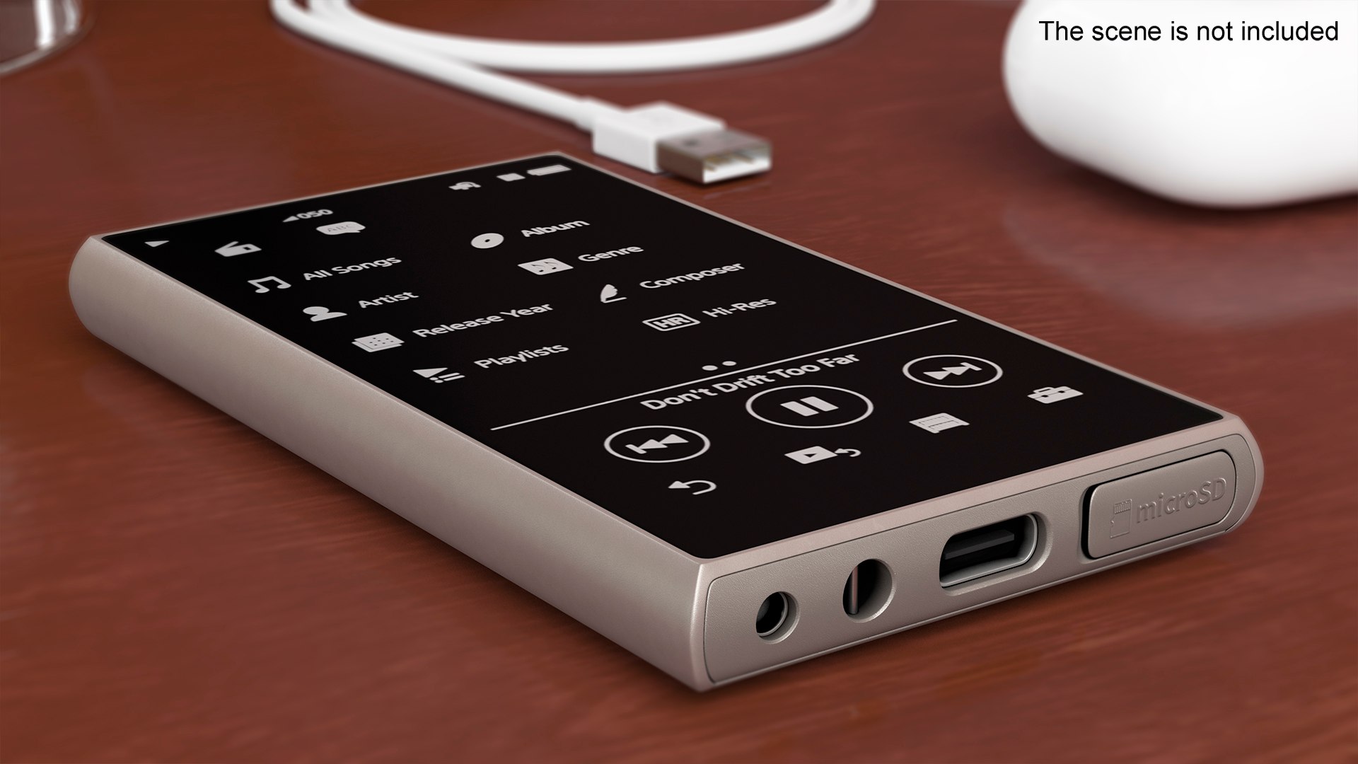 3D Digital MP3 Audio Media Player - TurboSquid 2130546