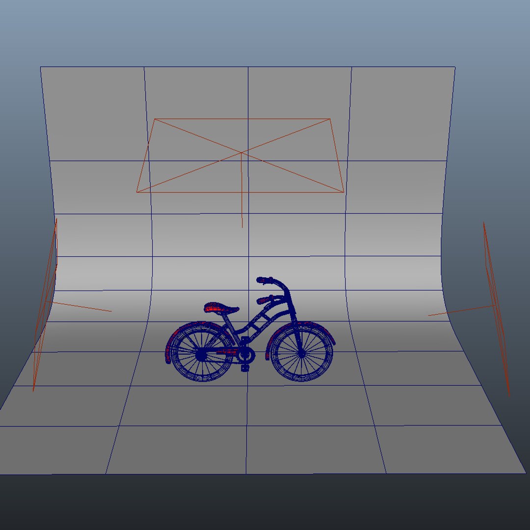 3d Model Of Simple Cartoon Bicycle