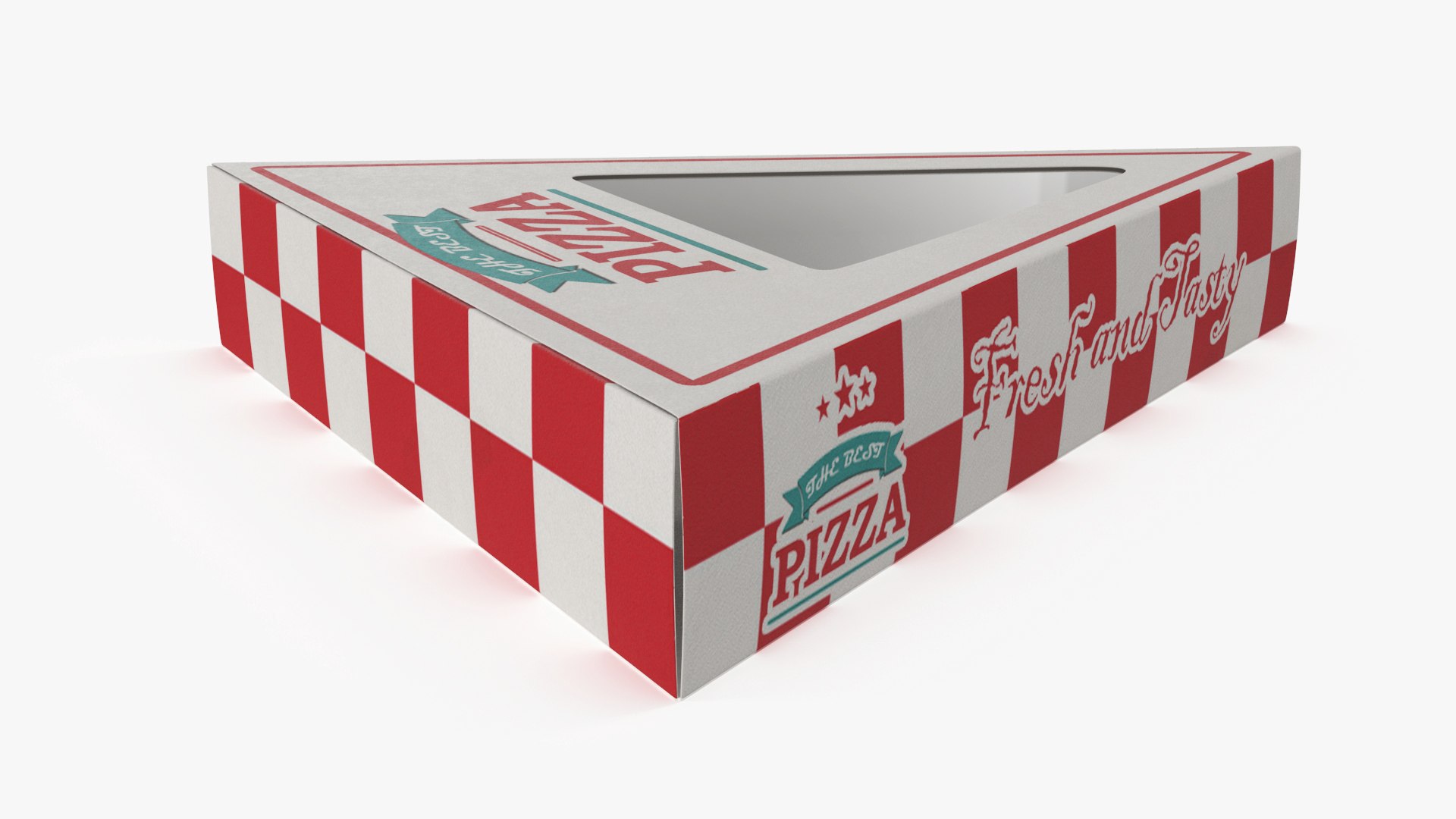 Triangle Pizza Packaging Box With Clear Window 3D - TurboSquid 2155475