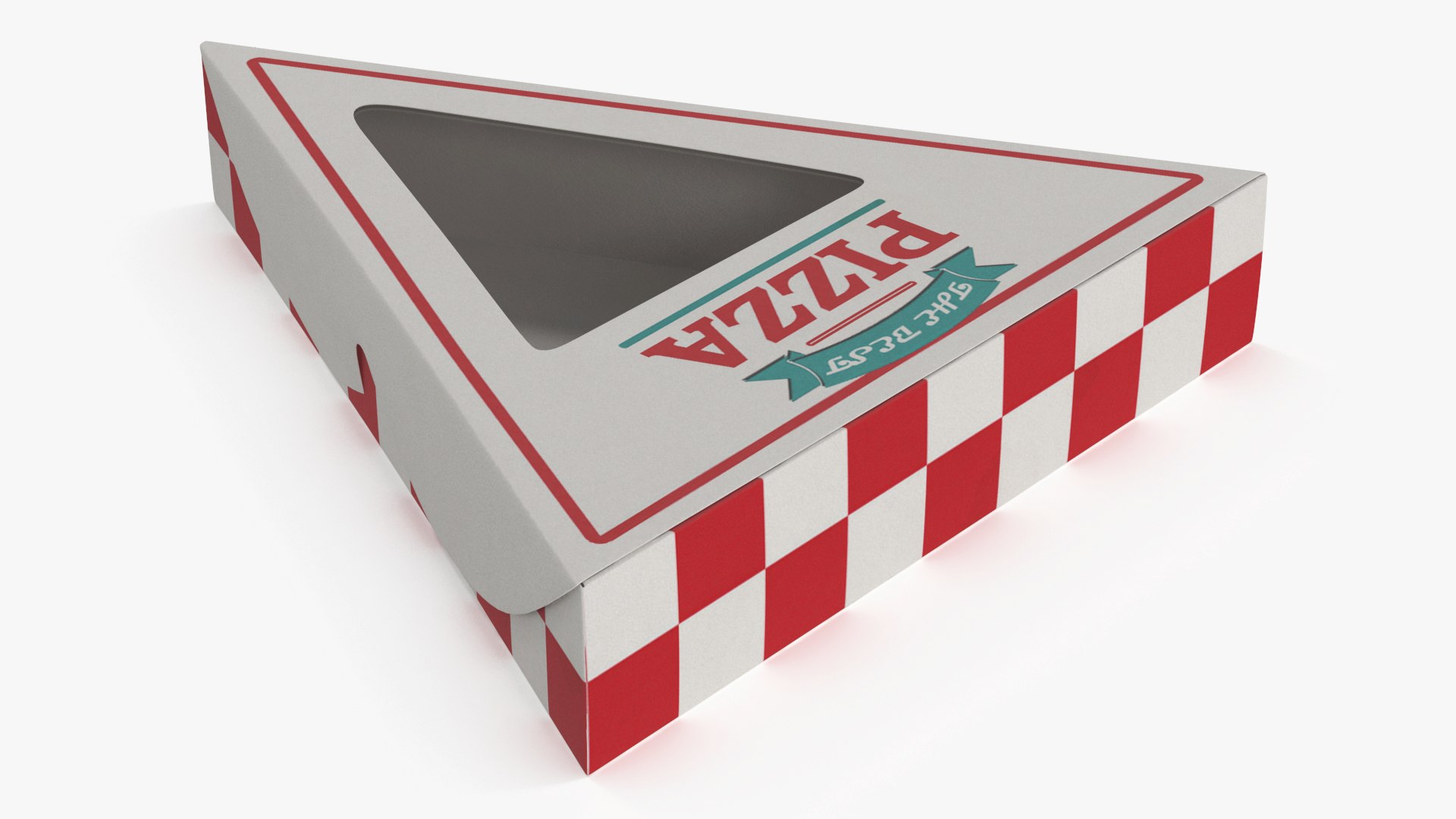 Triangle Pizza Packaging Box With Clear Window 3D - TurboSquid 2155475