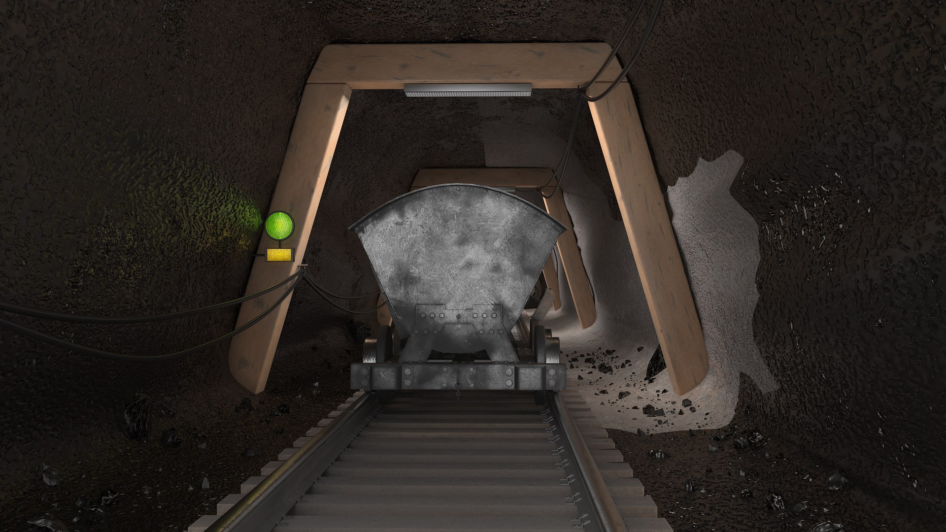 3D Underground Coal Mine - TurboSquid 2210960