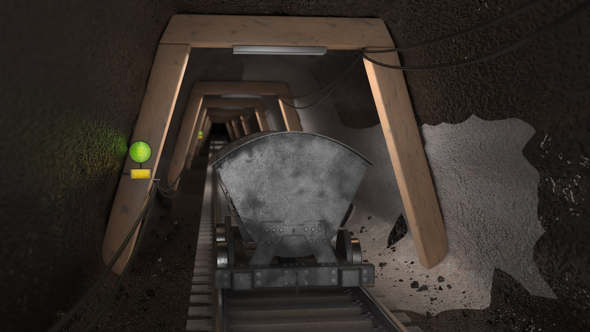 3D Underground Coal Mine - TurboSquid 2210960