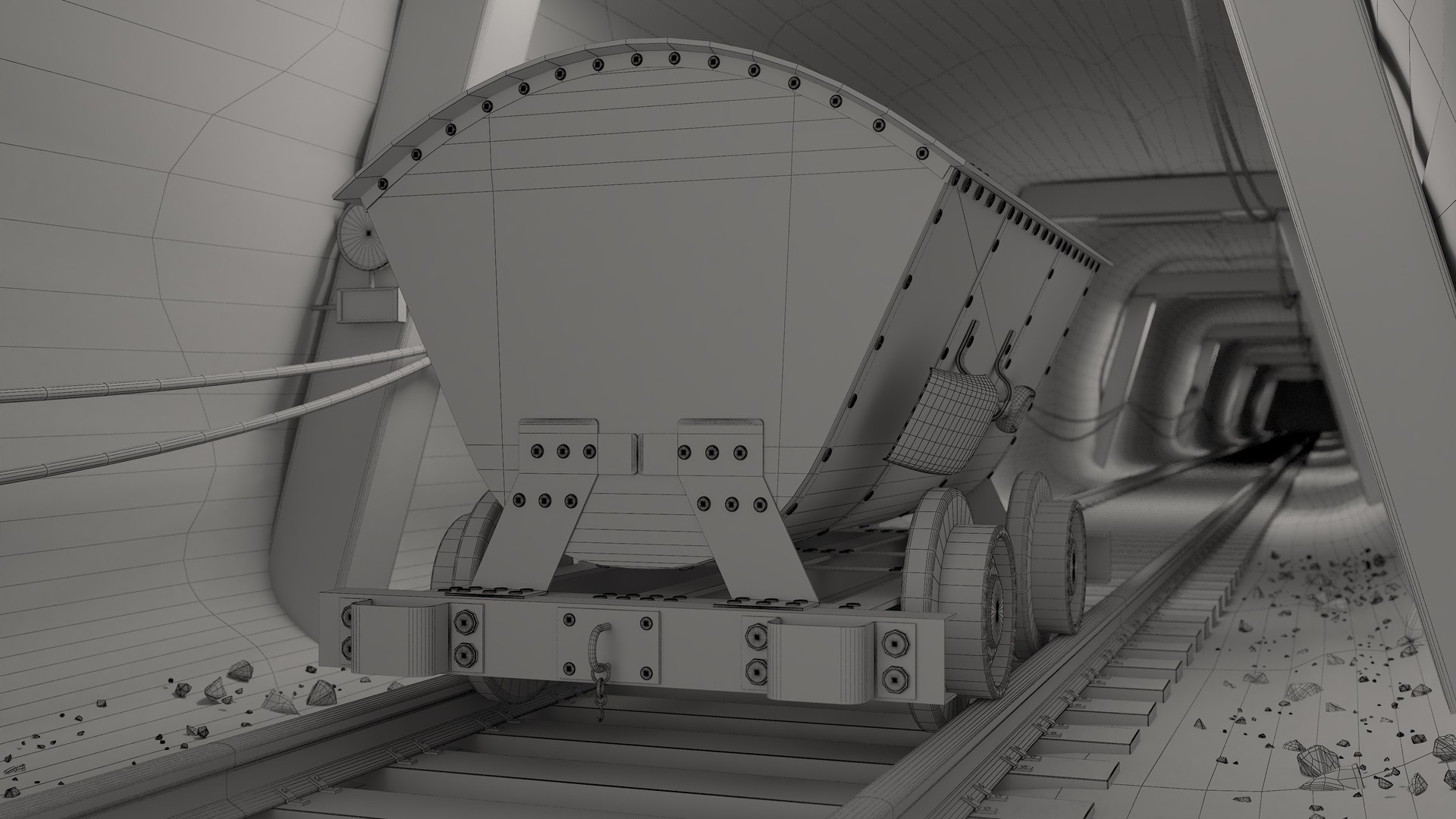 3D Underground Coal Mine - TurboSquid 2210960