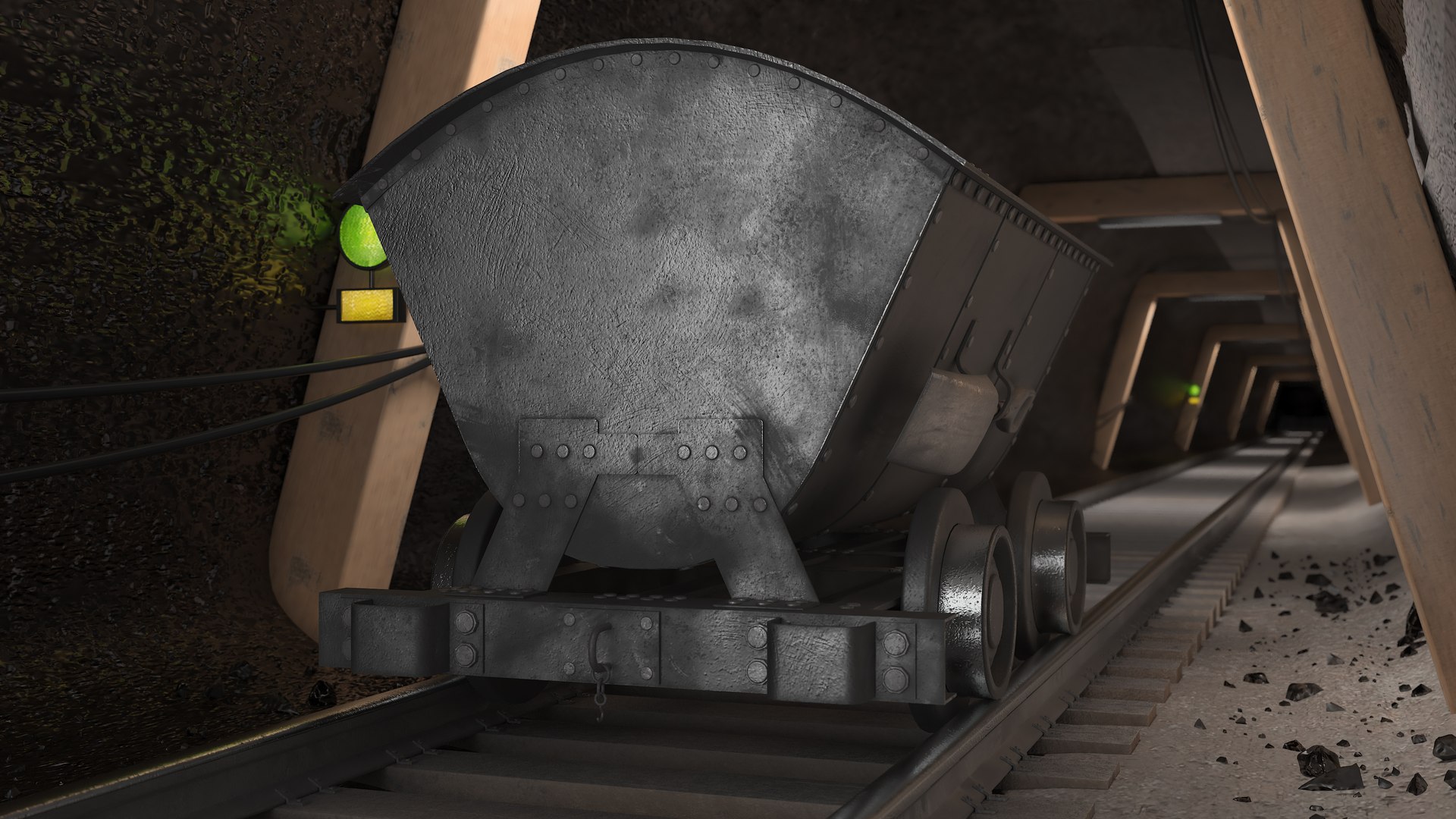 3D Underground Coal Mine - TurboSquid 2210960