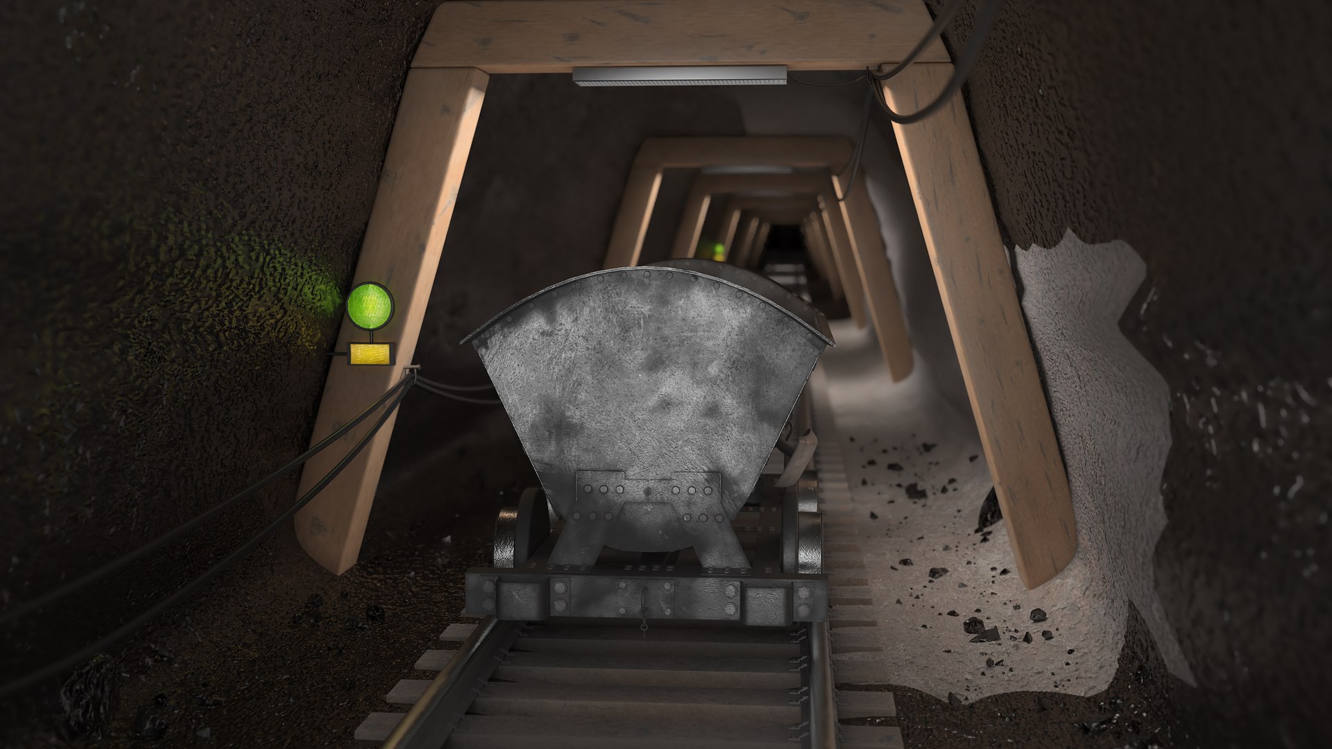 3D Underground Coal Mine - TurboSquid 2210960