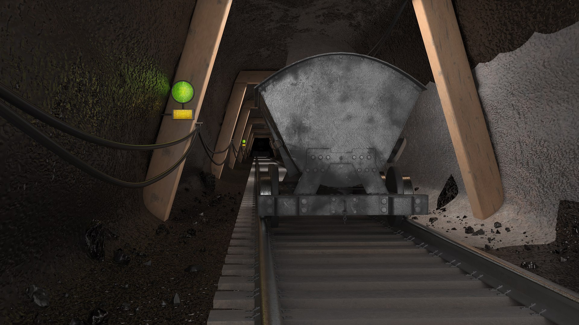 3D Underground Coal Mine - TurboSquid 2210960