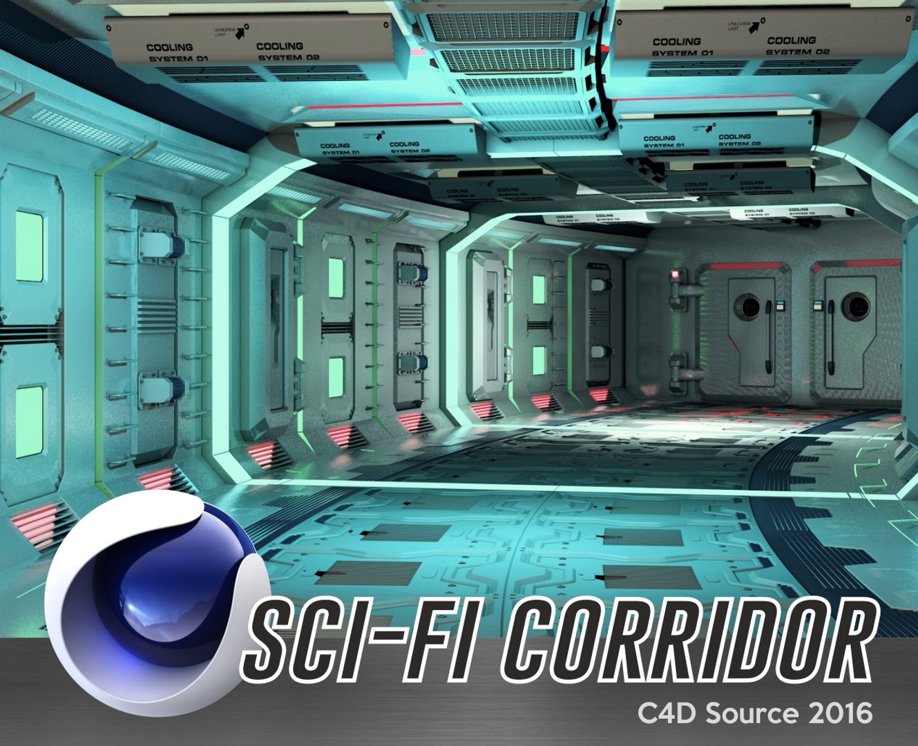 Corridor Scene 3d Model