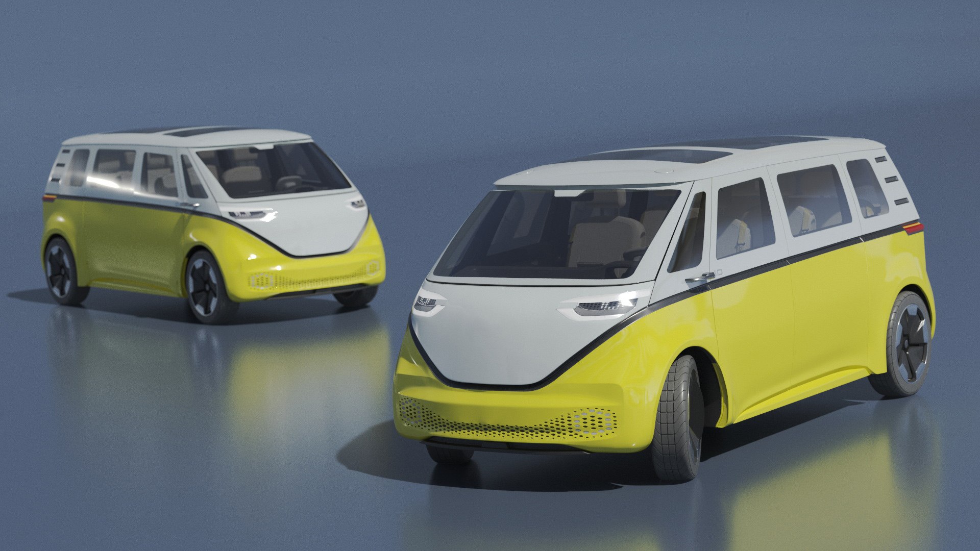 Electric Minivan Rigged Model - TurboSquid 2312603
