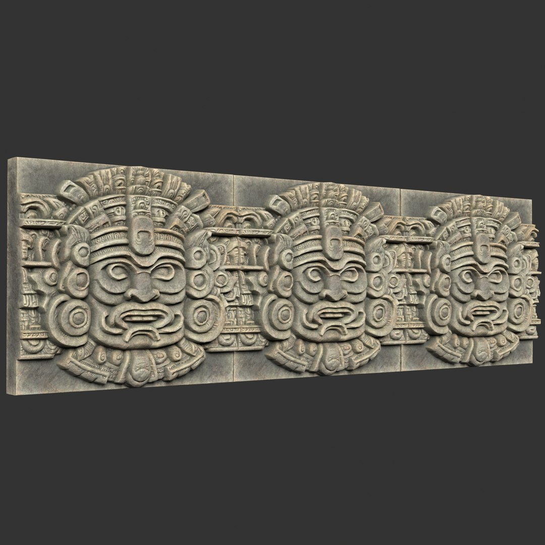 10 Low Poly PBR Mayan Temple Wall Decor 3D Model - TurboSquid 2161707