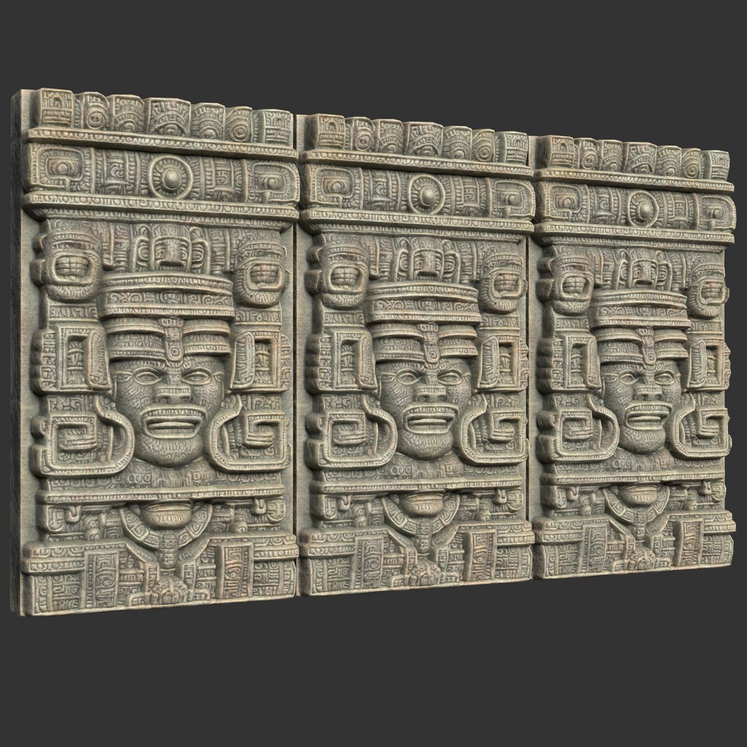 10 Low poly Mayan Temple Wall Decor 3D model - TurboSquid 2161707