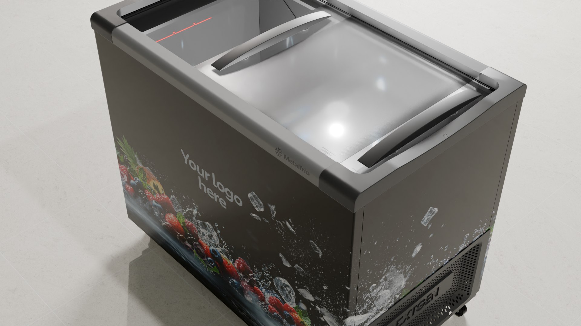 3D Model Horizontal Freezer Metalfrio NF30s - TurboSquid 2221663