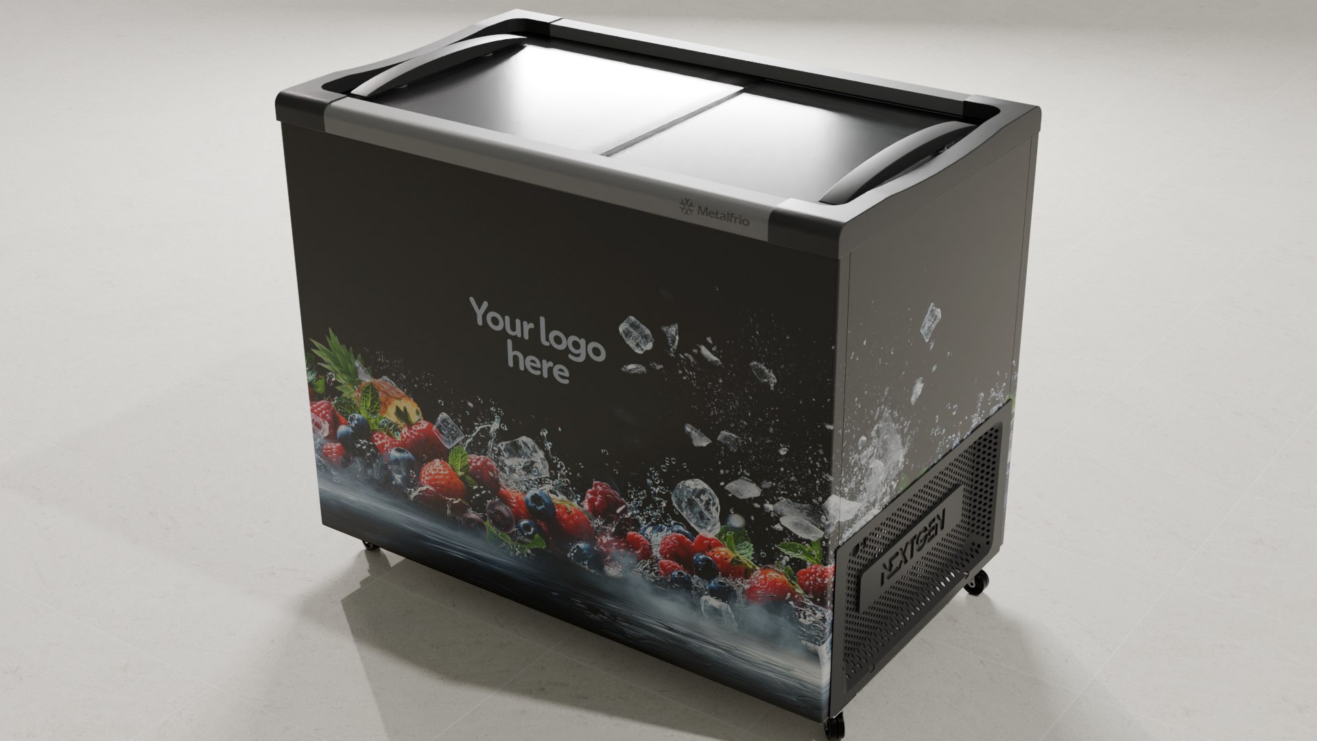 3D Model Horizontal Freezer Metalfrio NF30s - TurboSquid 2221663