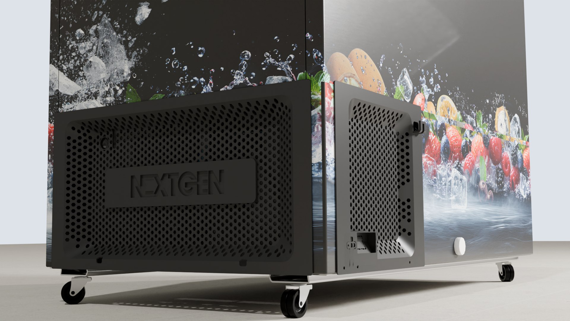 3D Model Horizontal Freezer Metalfrio NF30s - TurboSquid 2221663