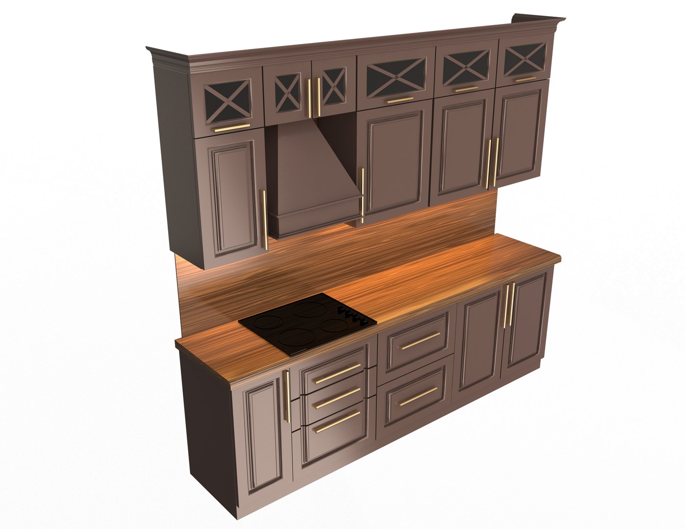 3D Classic Kitchen Wems Model - TurboSquid 1744756