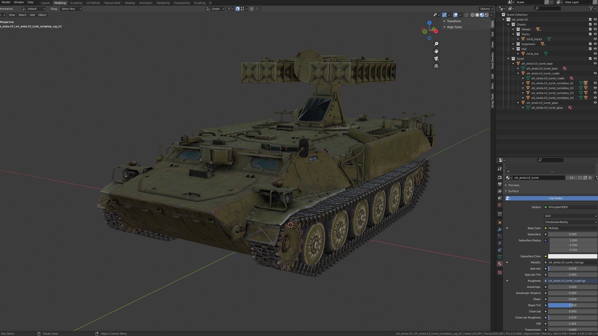 3D 9K35 Strela-10 Or SA-13 Gopher Model - TurboSquid 1773556