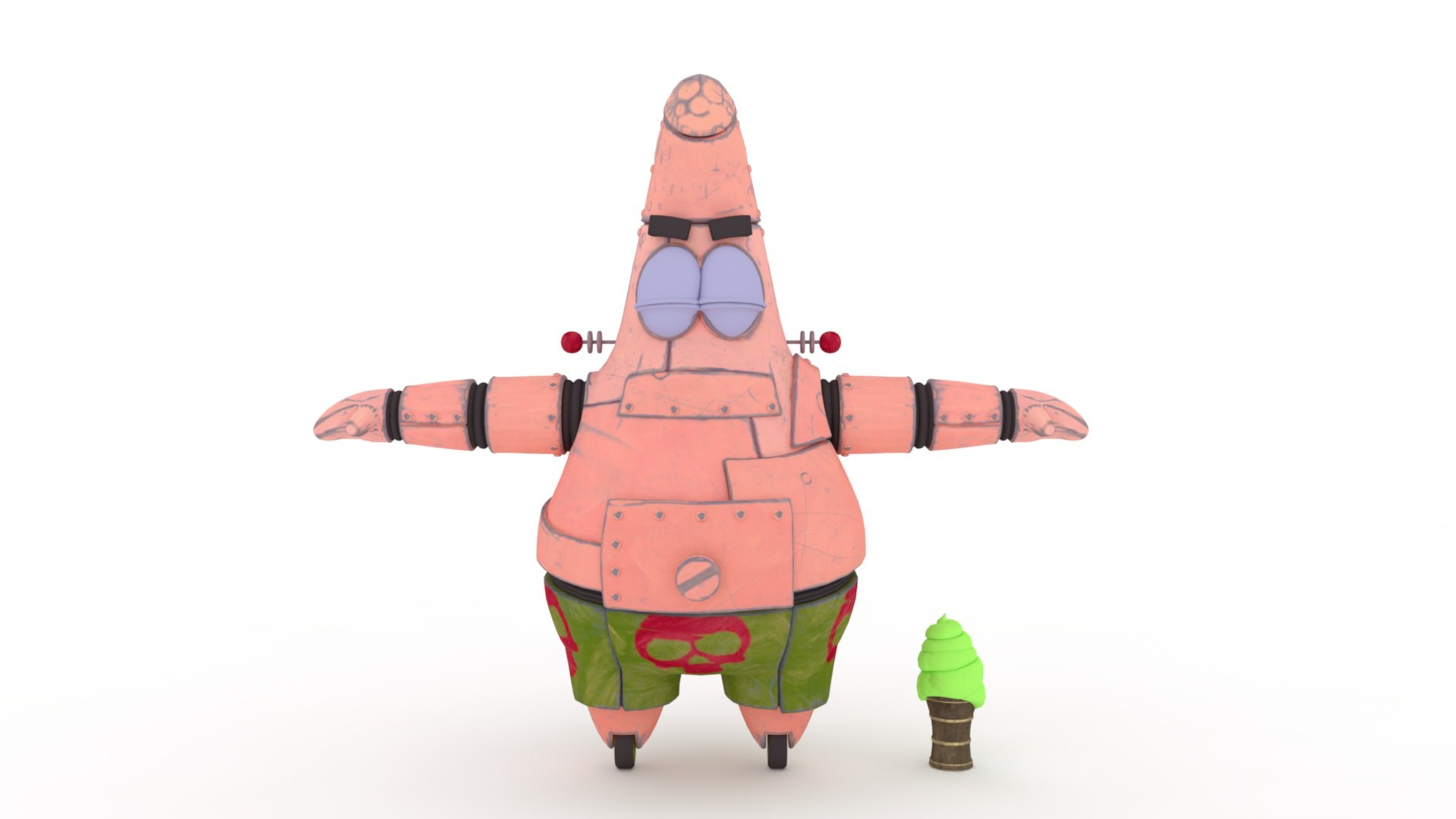 Robot Patrick Rigged And Animated Model - TurboSquid 2336990