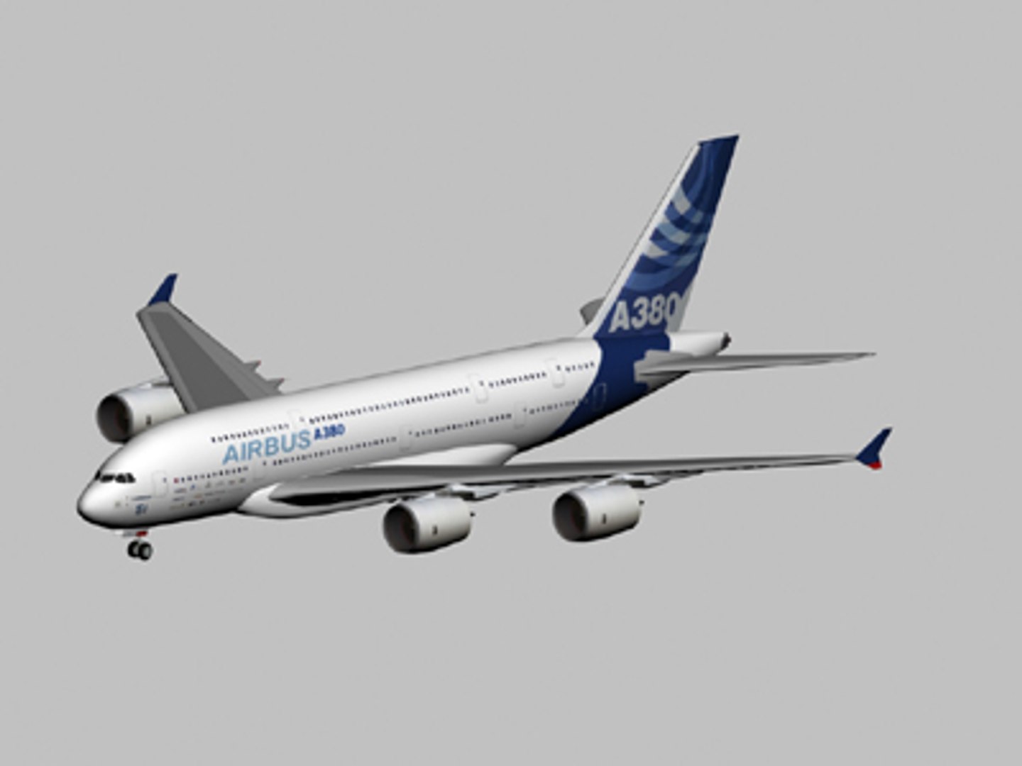 Airbus Industrie A380 3d Model