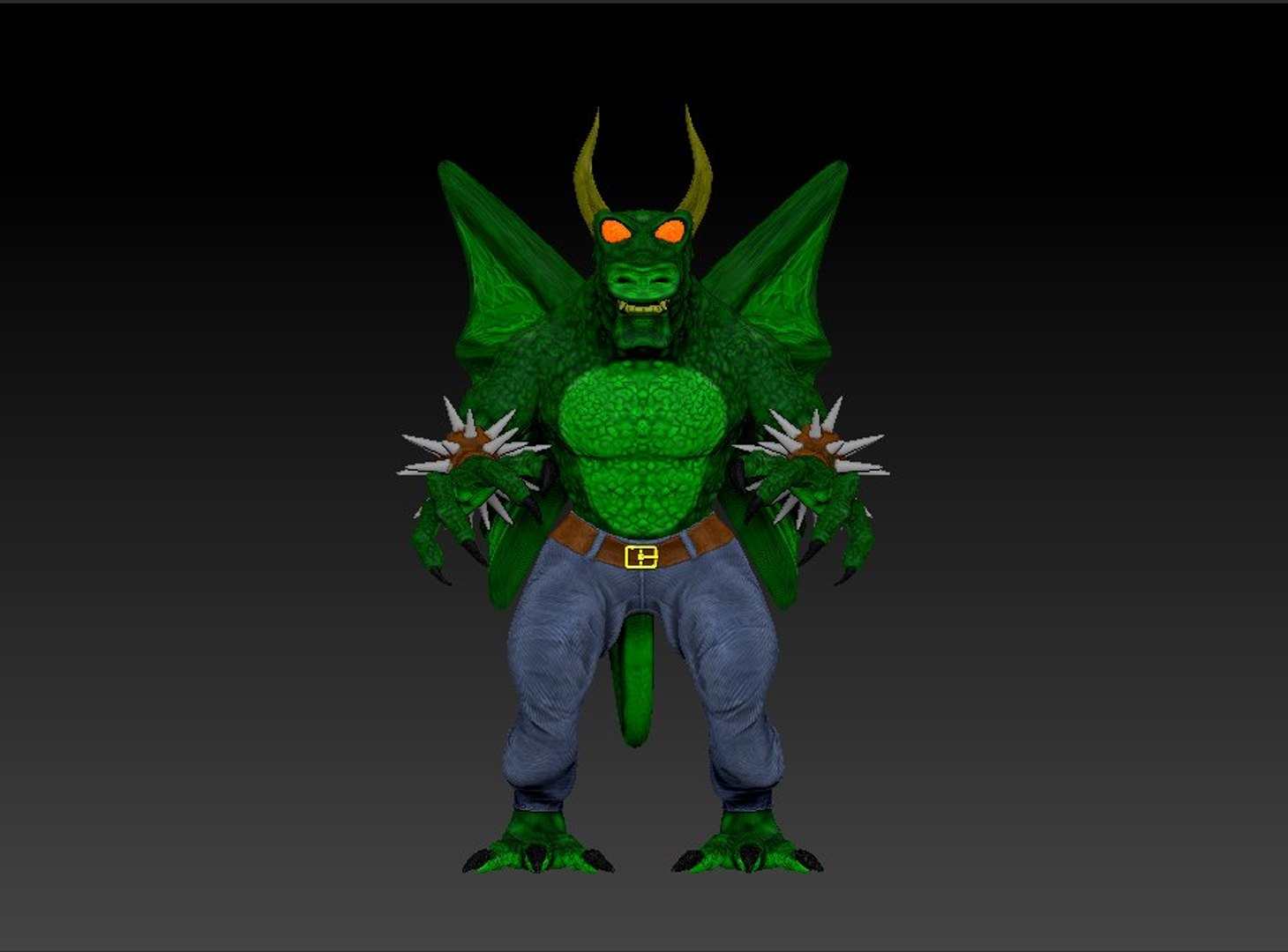 Dragon Humanoid 3d Model