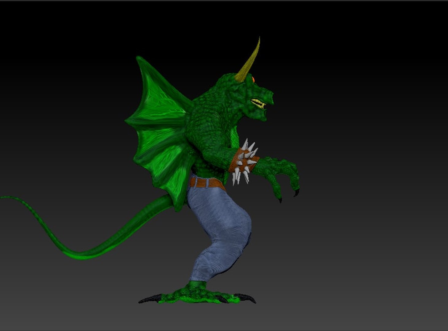 Dragon Humanoid 3d Model