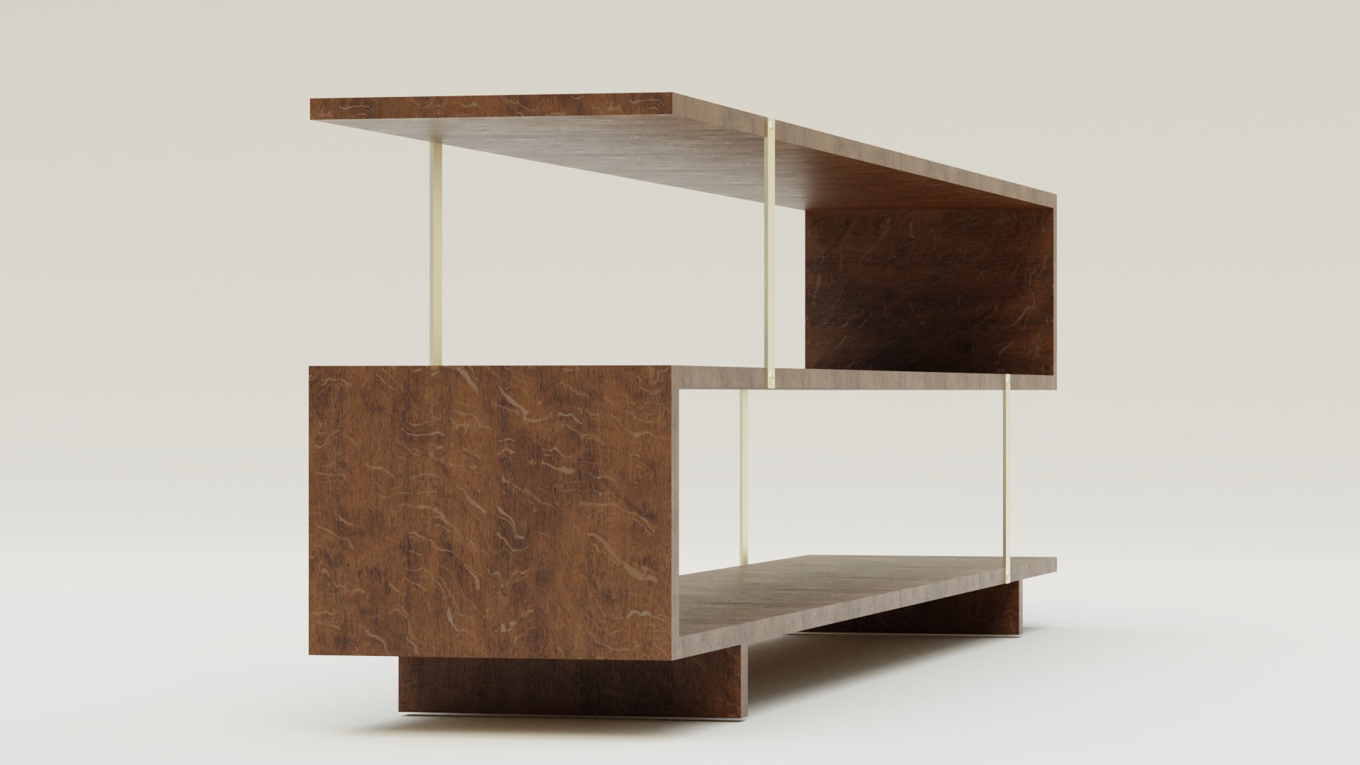 Boa Low Bookcase Model - TurboSquid 2020411