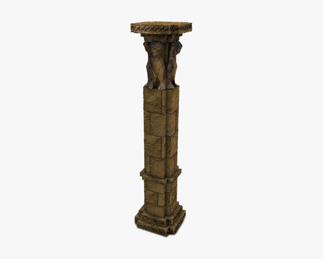 Stone Column 3D Model - TurboSquid 1431180