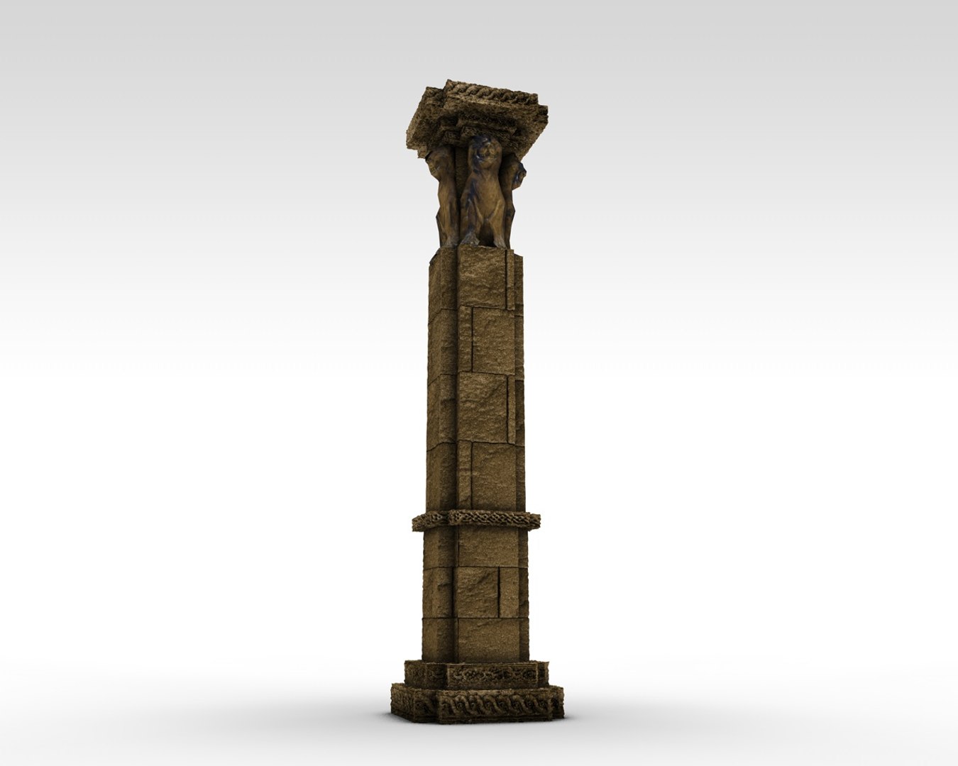 Stone Column 3D Model - TurboSquid 1431180