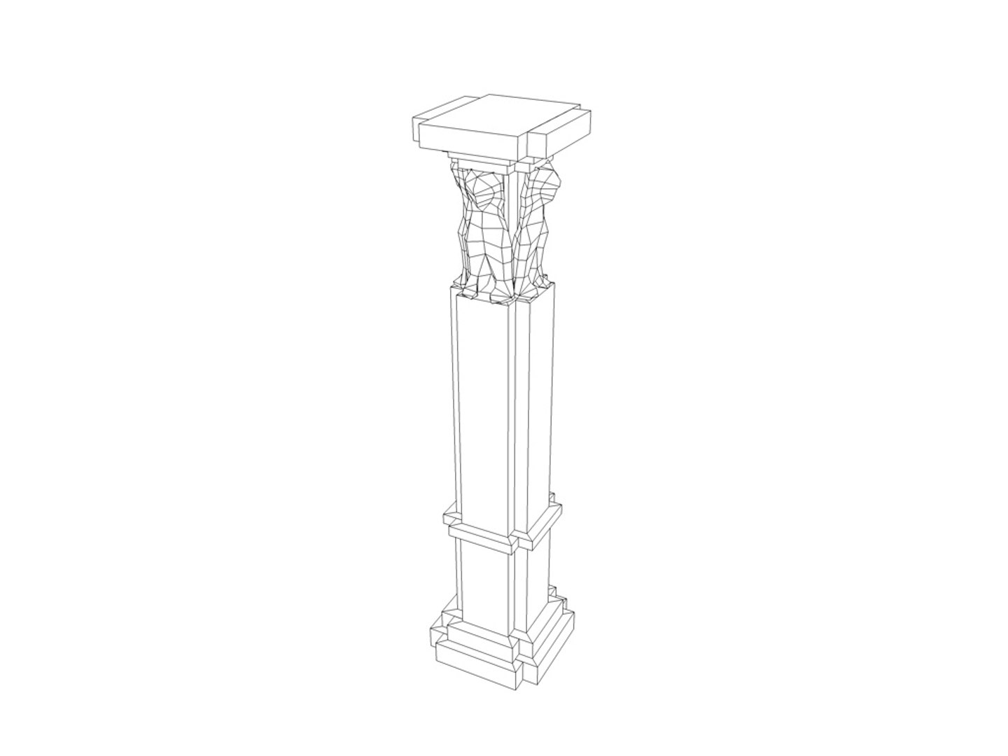 Stone Column 3D Model - TurboSquid 1431180