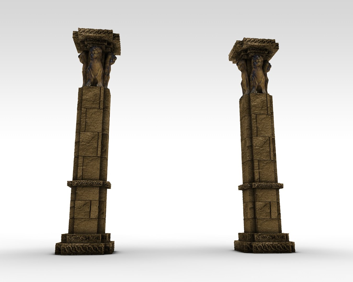 Stone Column 3D Model - TurboSquid 1431180