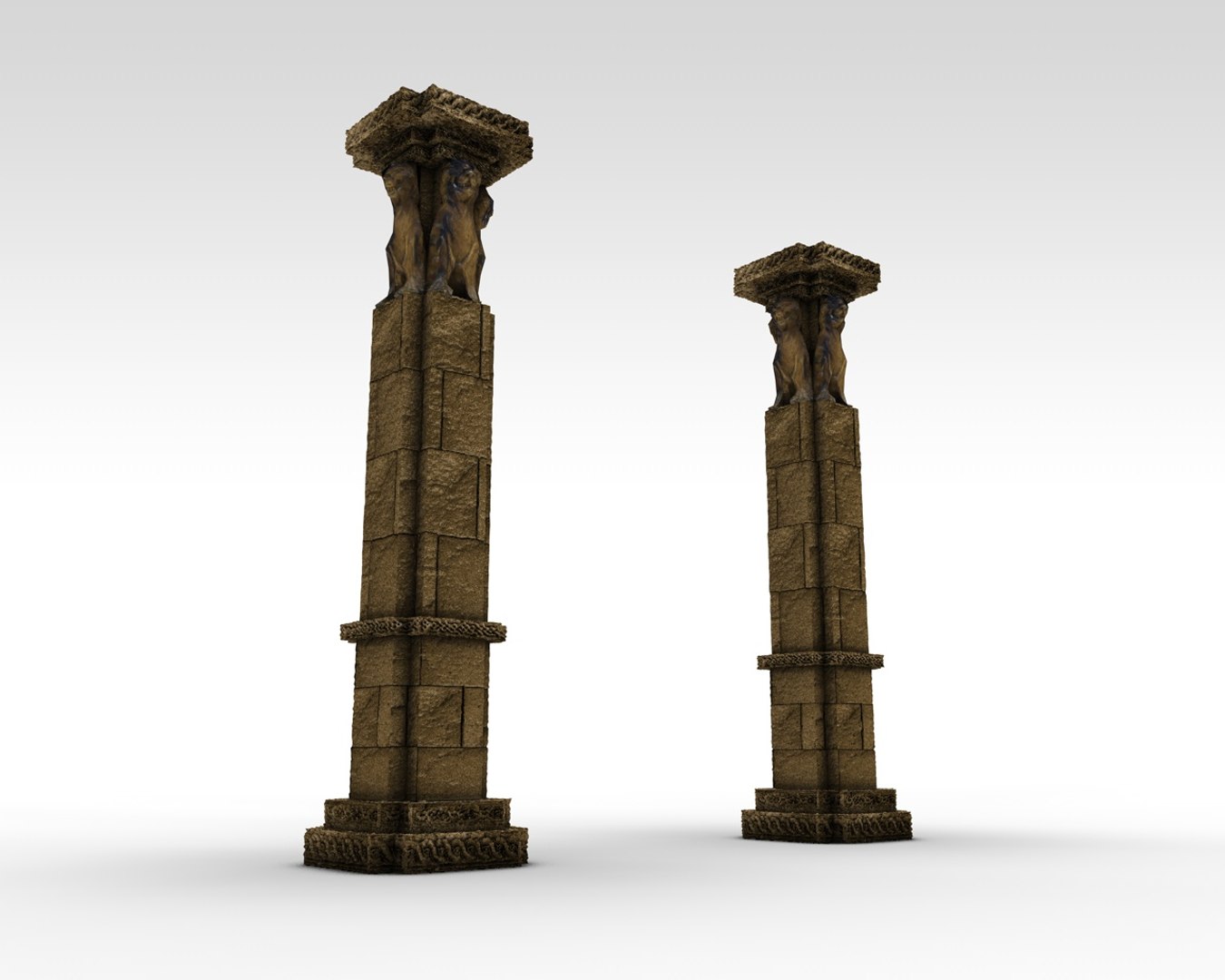 Stone Column 3D Model - TurboSquid 1431180