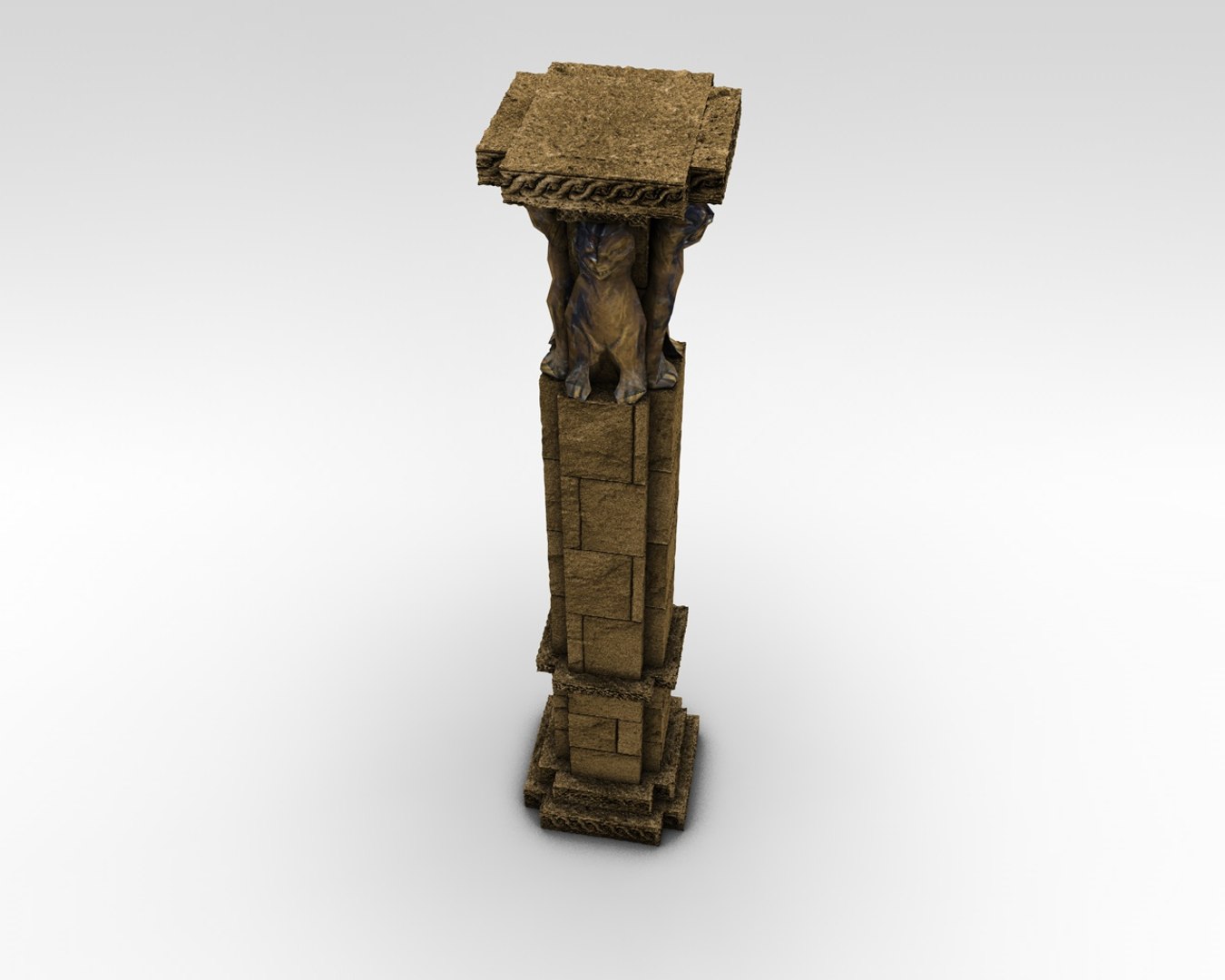 Stone Column 3D Model - TurboSquid 1431180