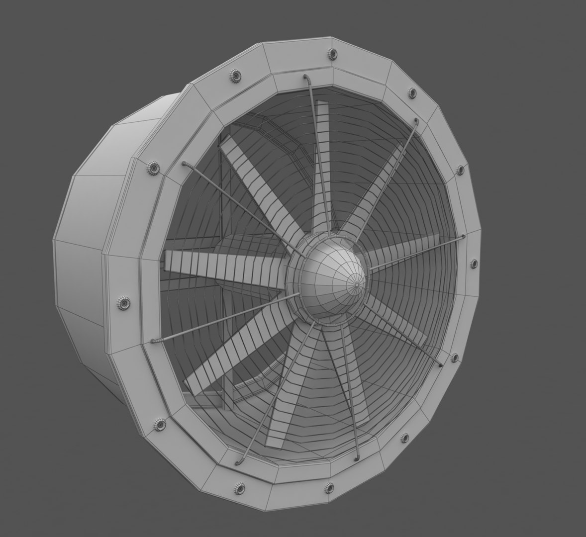 3D Industrial Large Fan Model - TurboSquid 1873920
