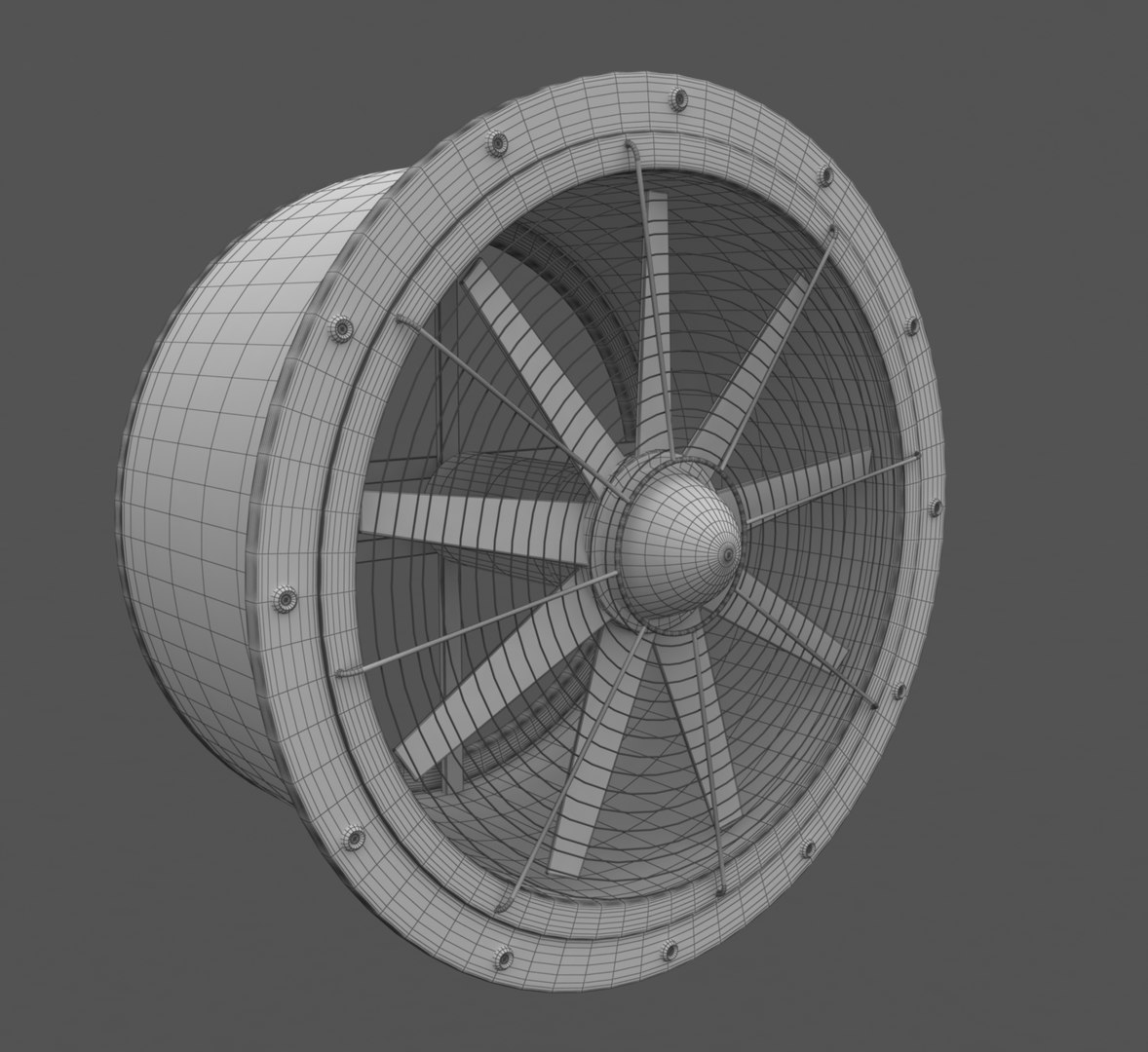 3D Industrial Large Fan Model - TurboSquid 1873920