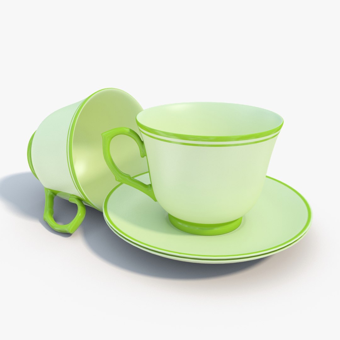 3d tea set