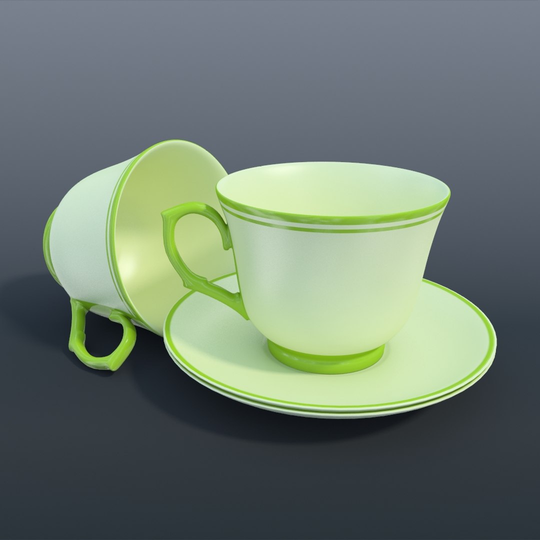 3d tea set