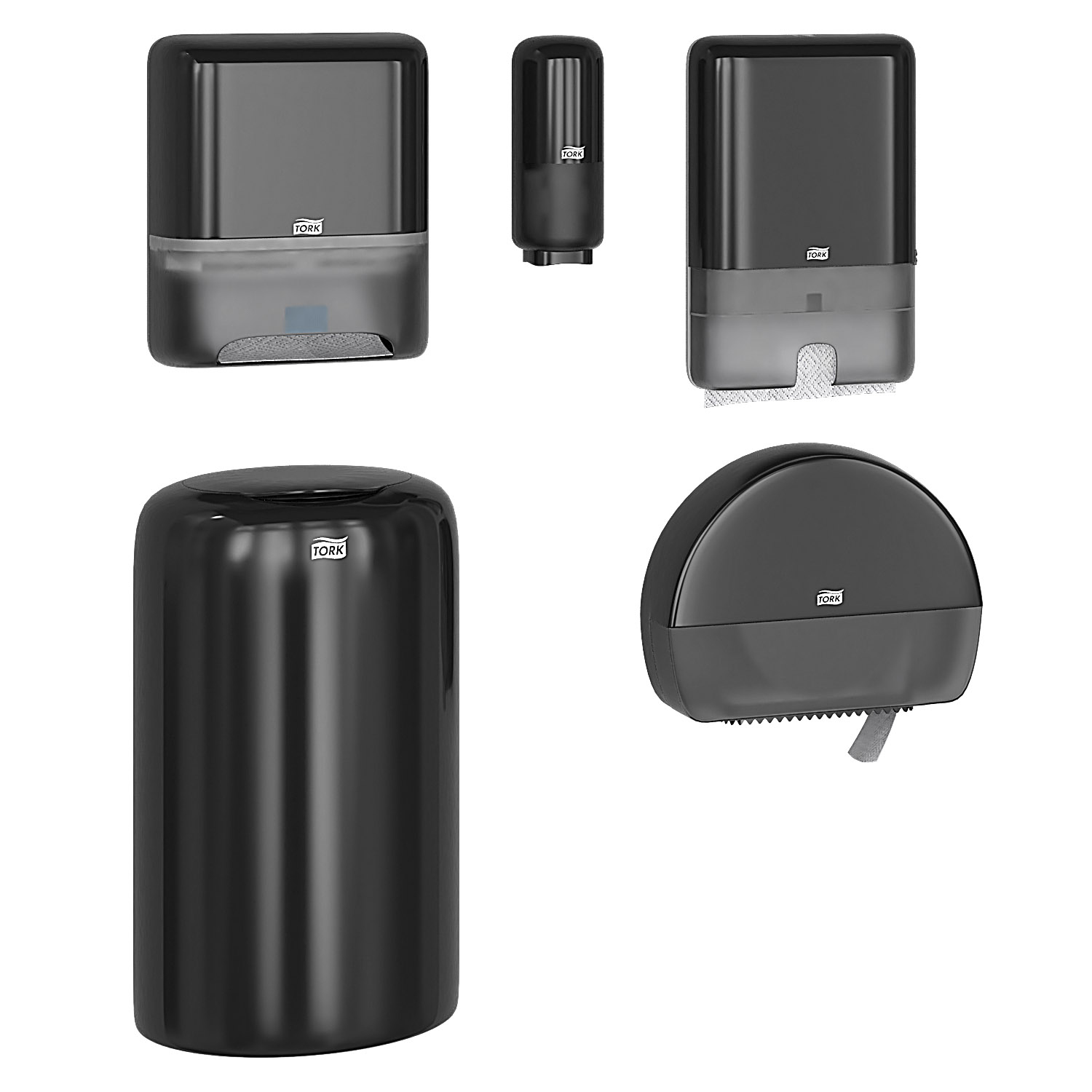 3D model dispensers tork elevation black - TurboSquid 1468272