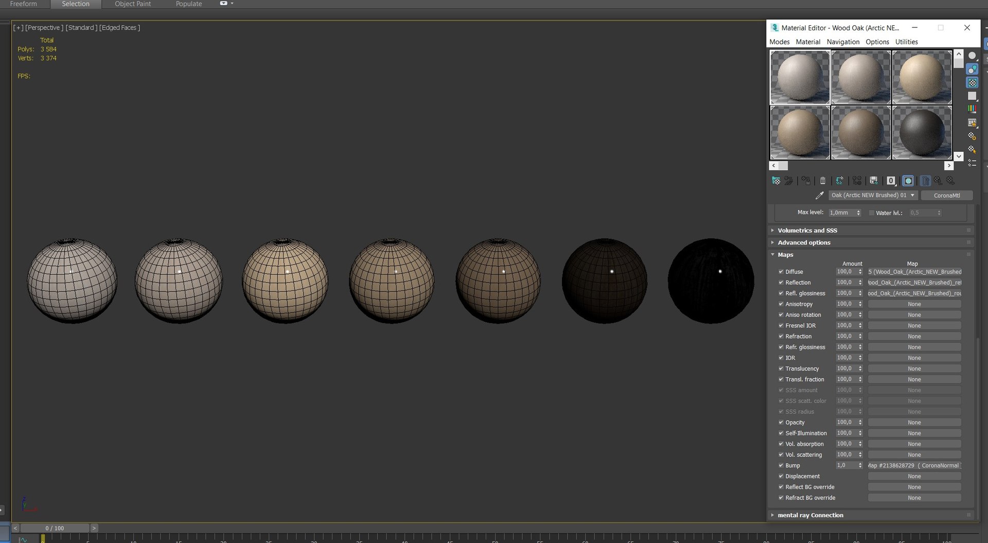 3D Wood Materials Oak - 7 Colors - Set 02 - TurboSquid 1999578