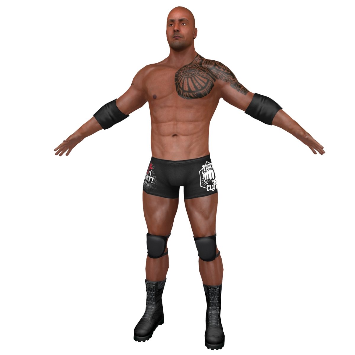3D wrestler games model - TurboSquid 1303890