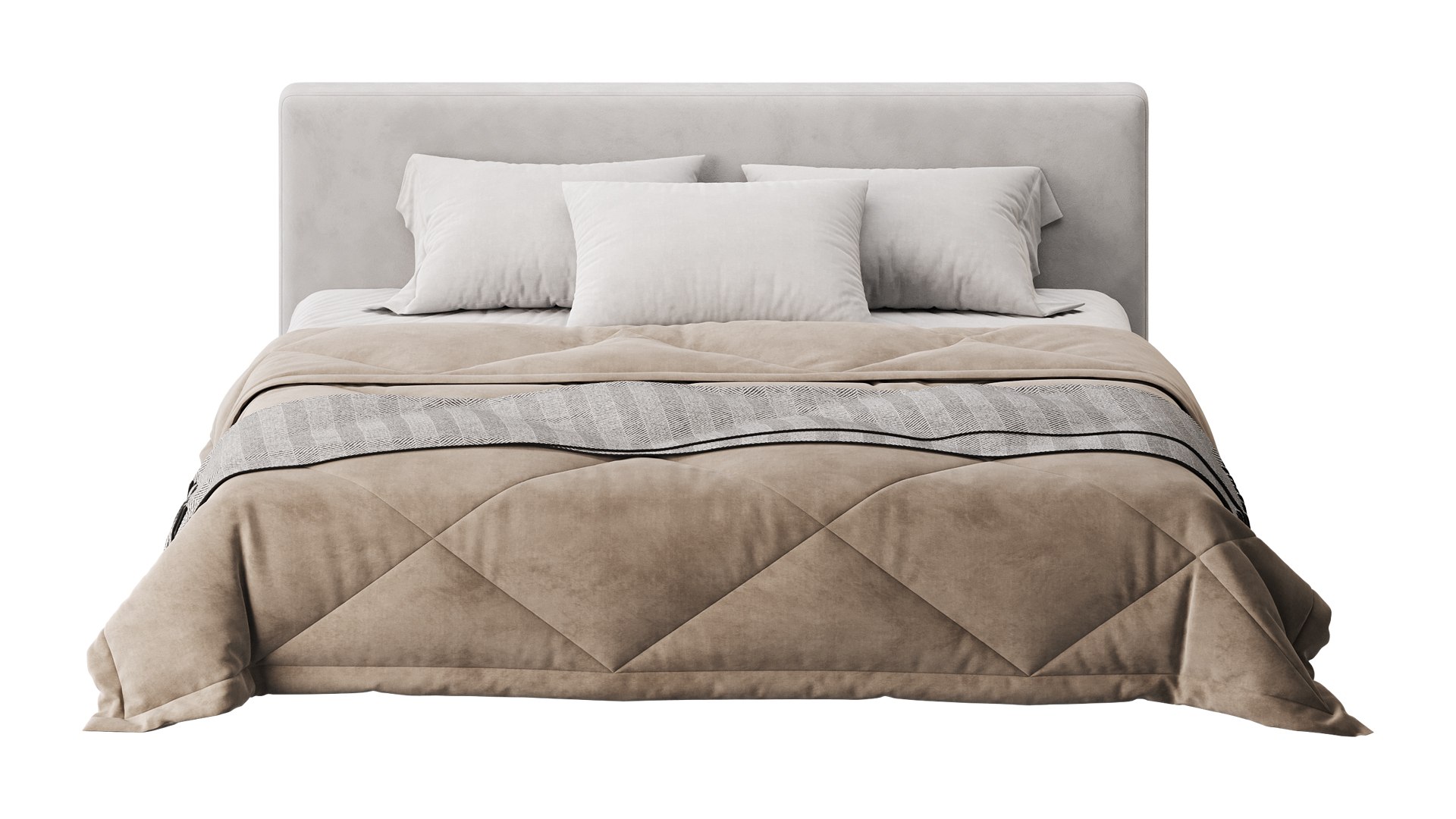 3D Brody King Bed Model - TurboSquid 2326814