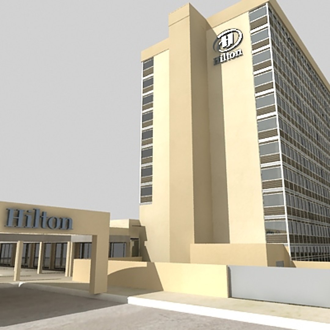 Hilton Hotel 3d Model