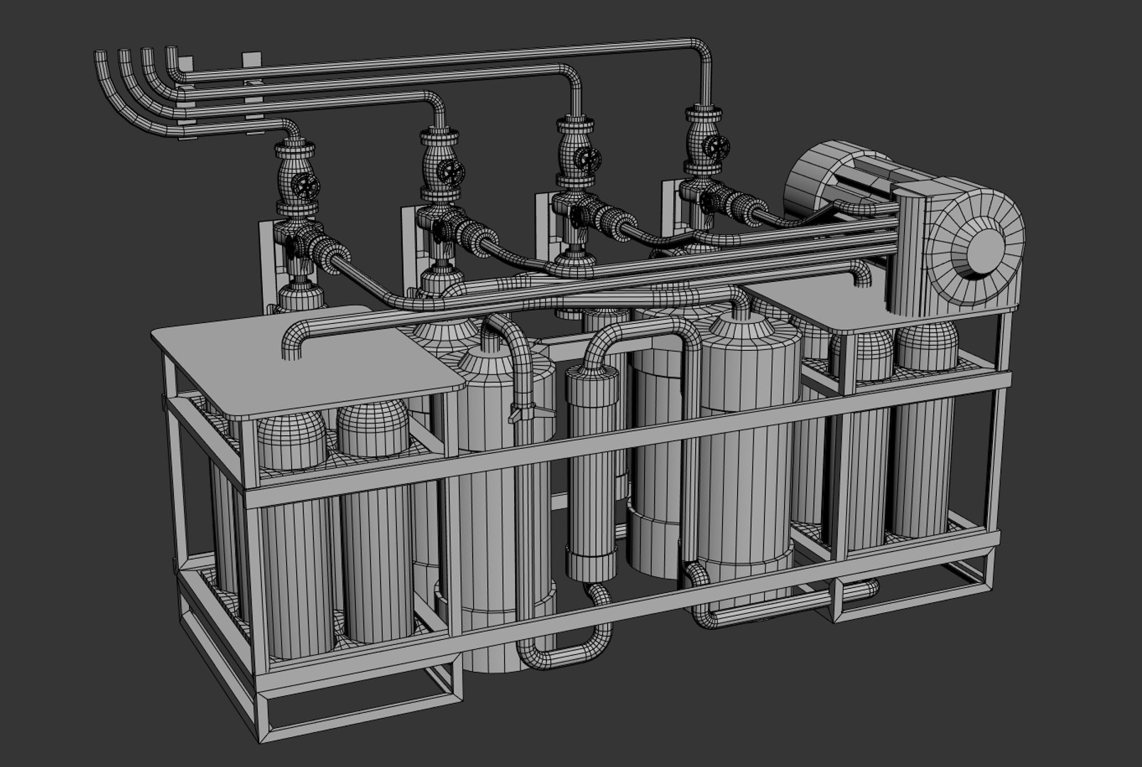 3D gas element factory - TurboSquid 1297457