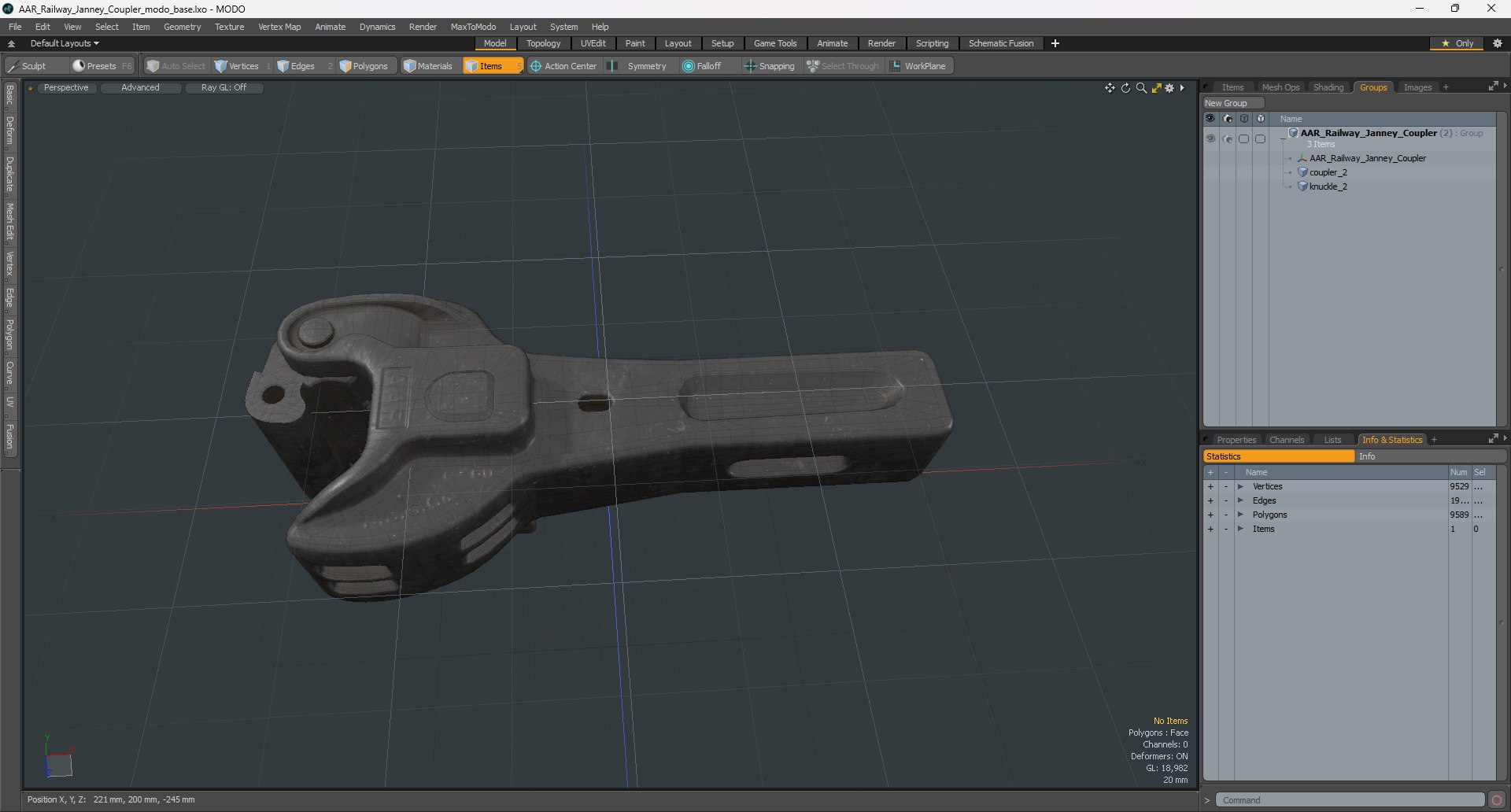AAR Railway Janney Coupler 3D Model - TurboSquid 2307836