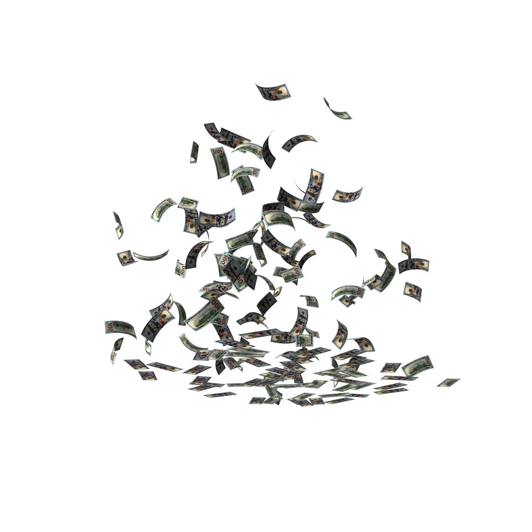 3D Falling Dollar Bills - TurboSquid 1758028